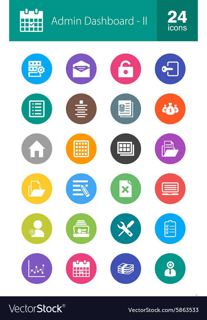 Admin dashboard Royalty Free Vector Image - VectorStock