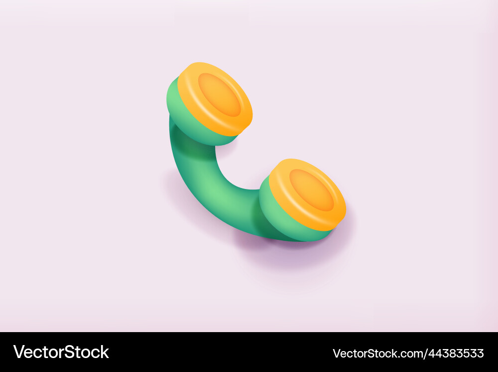 Call phone green icon talking with service Vector Image