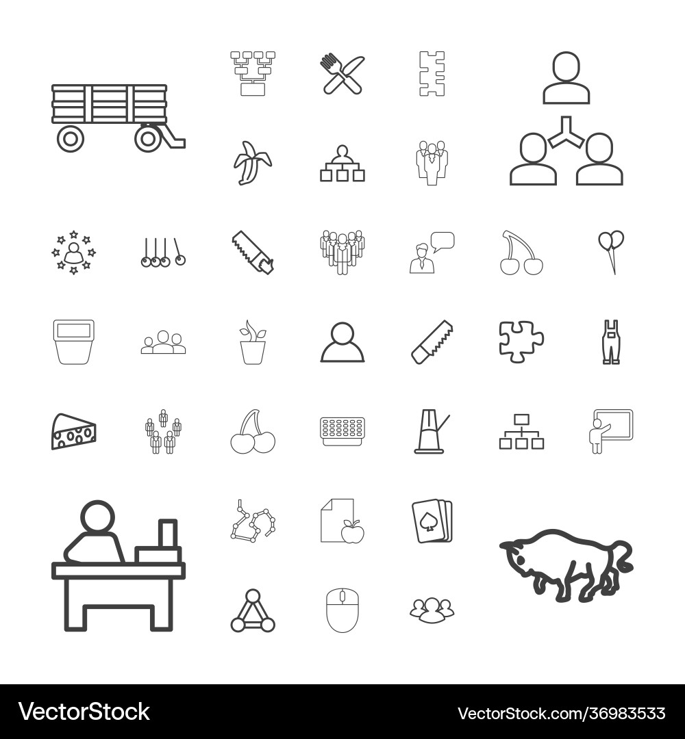 Group icons Royalty Free Vector Image - VectorStock