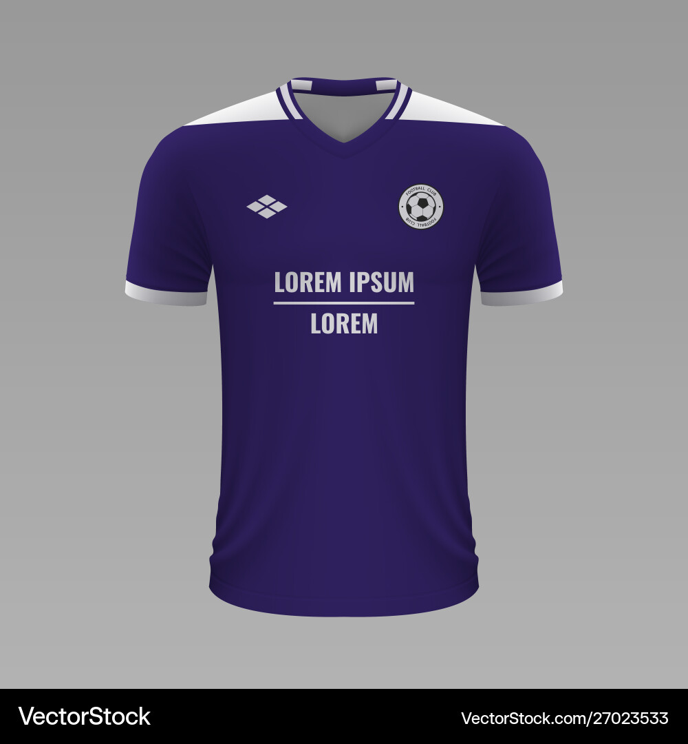 Realistic soccer shirt 2020 Royalty Free Vector Image