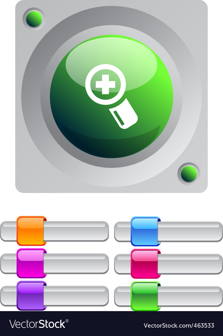 Round button Royalty Free Vector Image - VectorStock