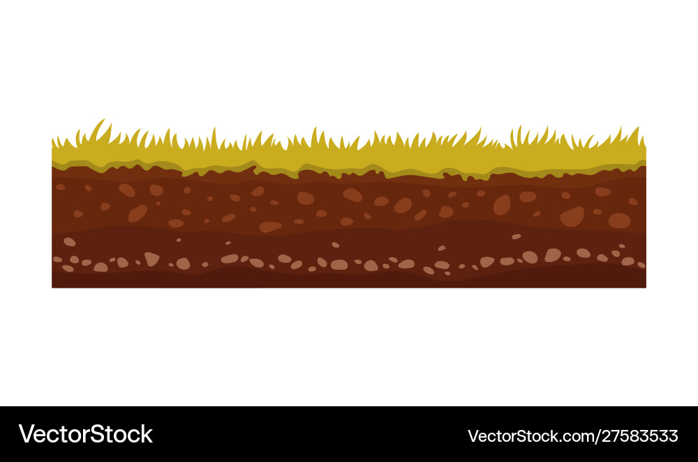 Seamless ground soil and land image for ui Vector Image