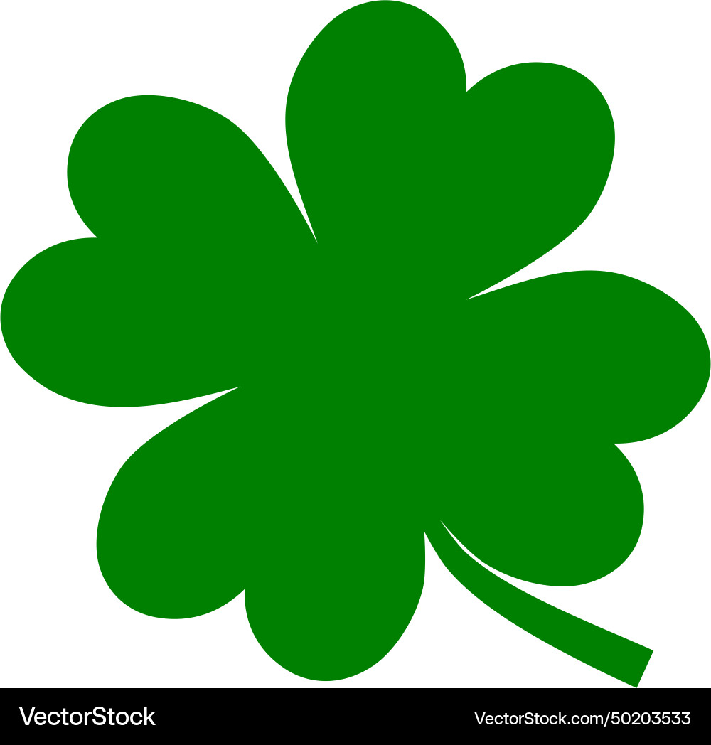 Shamrock icon st patricks day symbol Royalty Free Vector