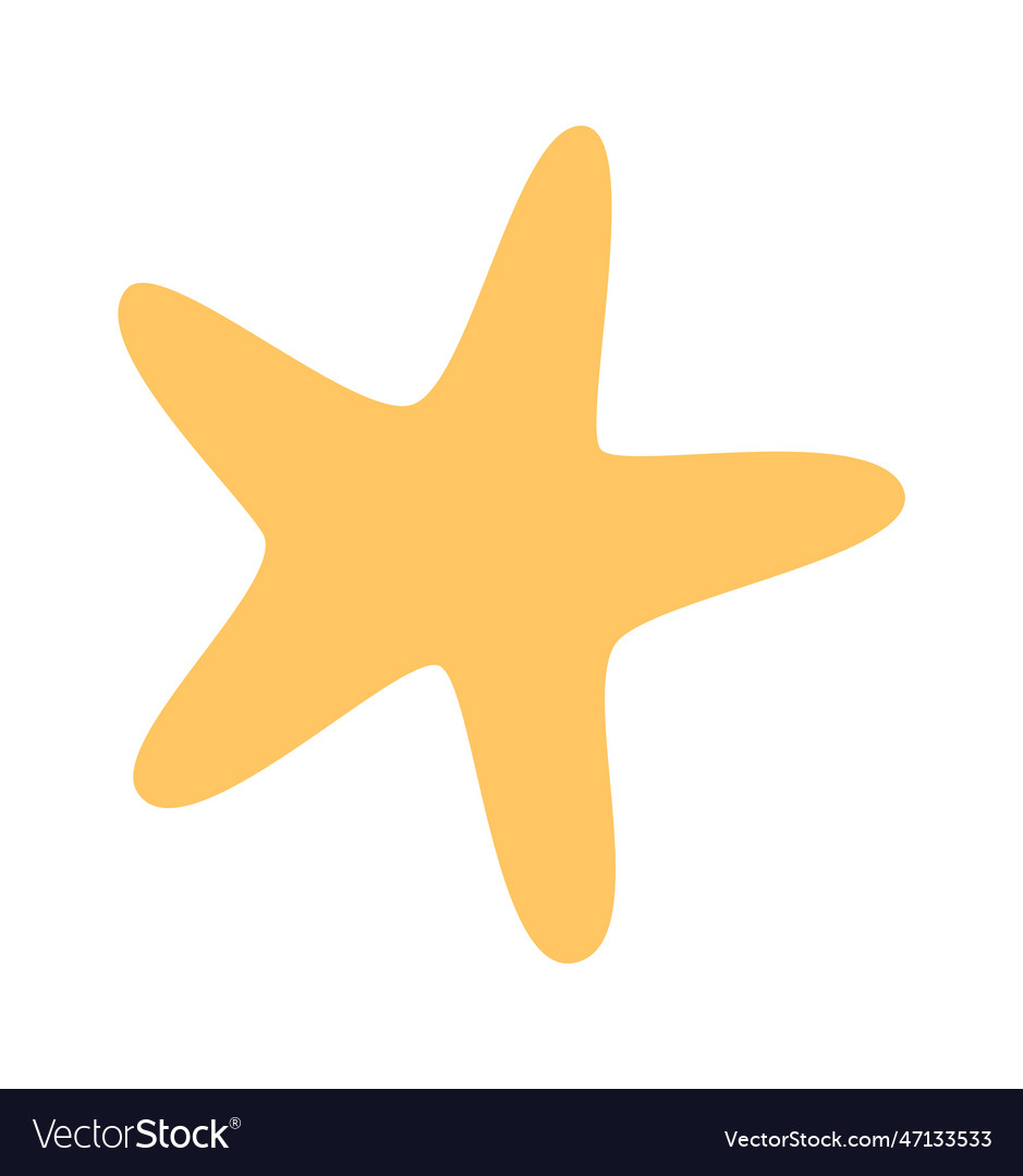 Star flat shape Royalty Free Vector Image - VectorStock