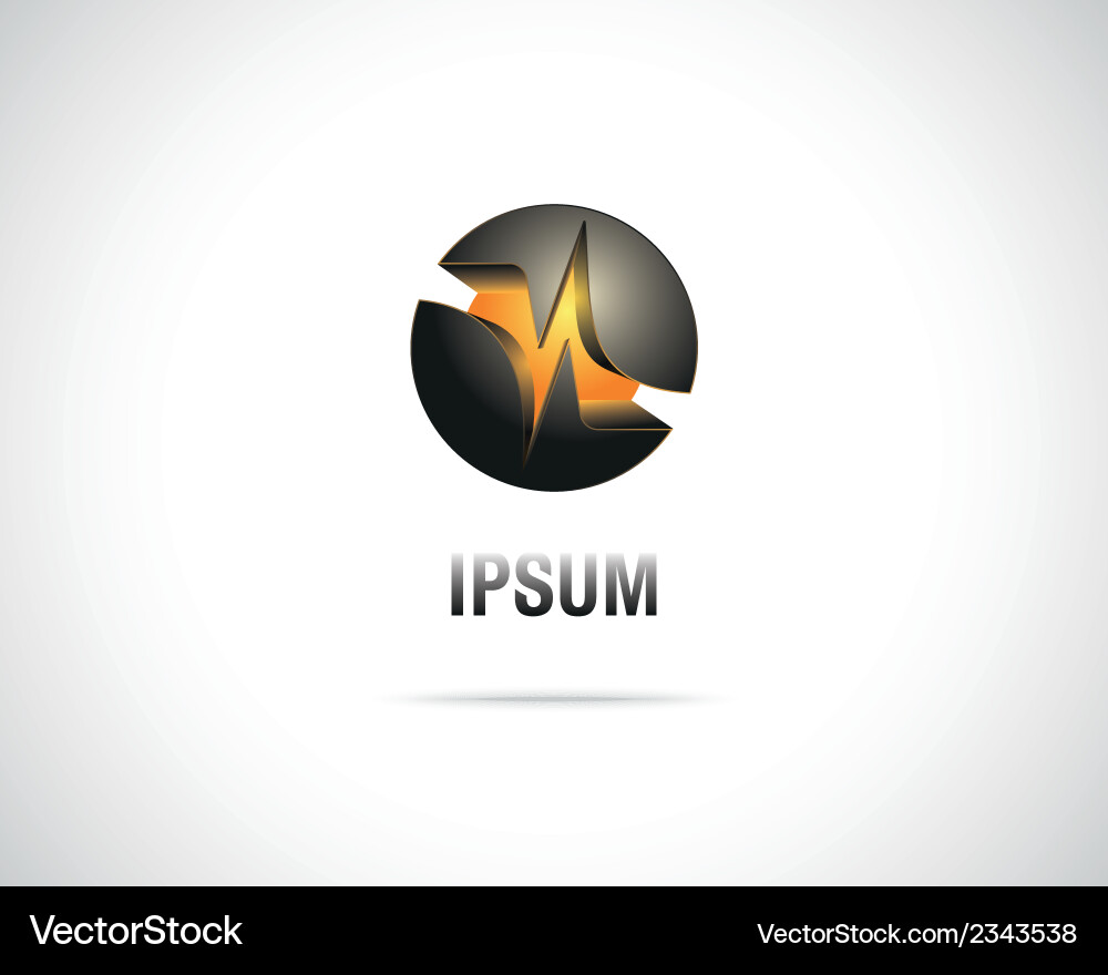 Abstract Logo Design Template Royalty Free Vector Image