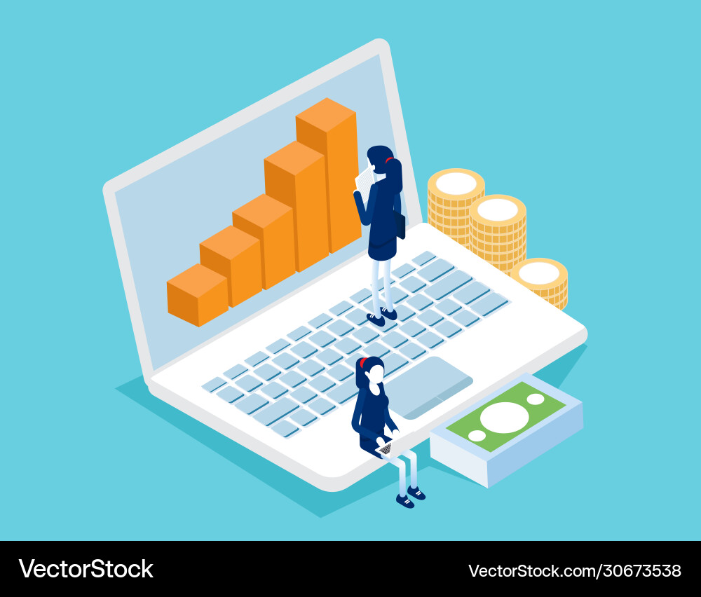 Business analysis and planning financial Vector Image