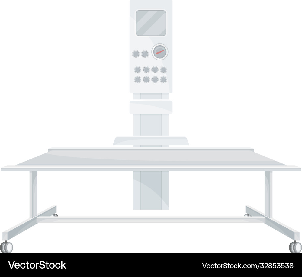 Diagnostic medical equipment with display screen Vector Image