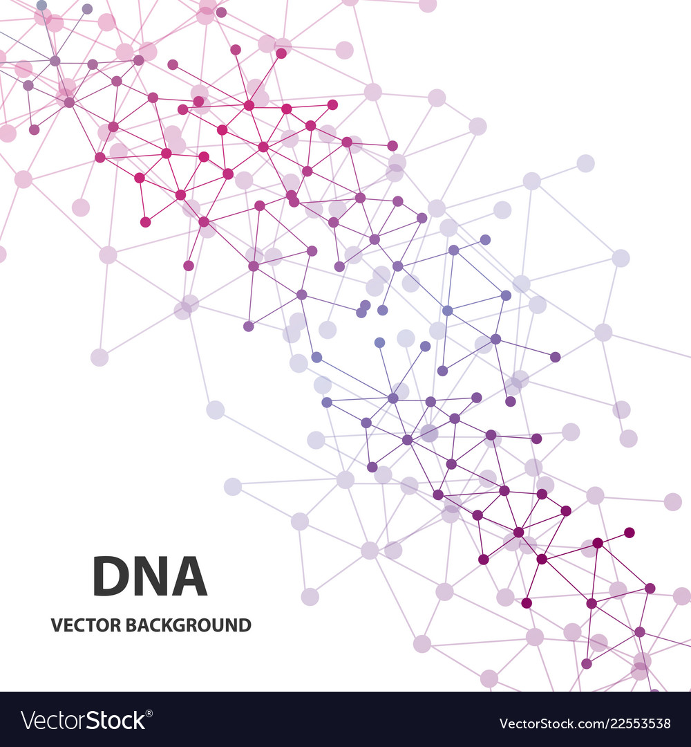 Dna molecule structure background Royalty Free Vector Image