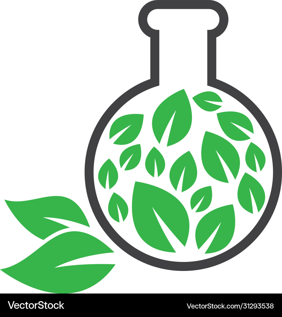 Natural lab logo icon Royalty Free Vector Image