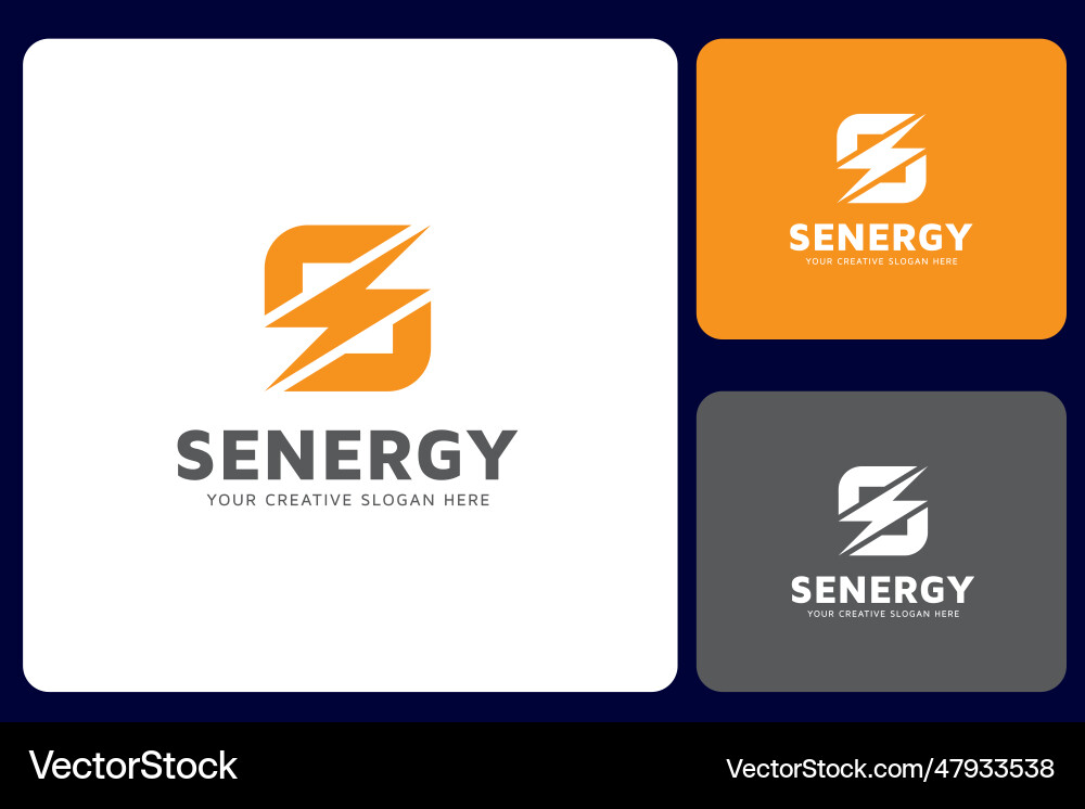 Synergy s letter logo design template Royalty Free Vector