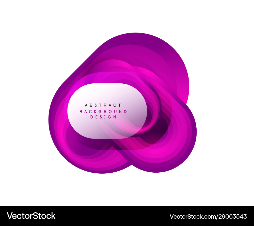 Abstract geometric bubble banner created Vector Image