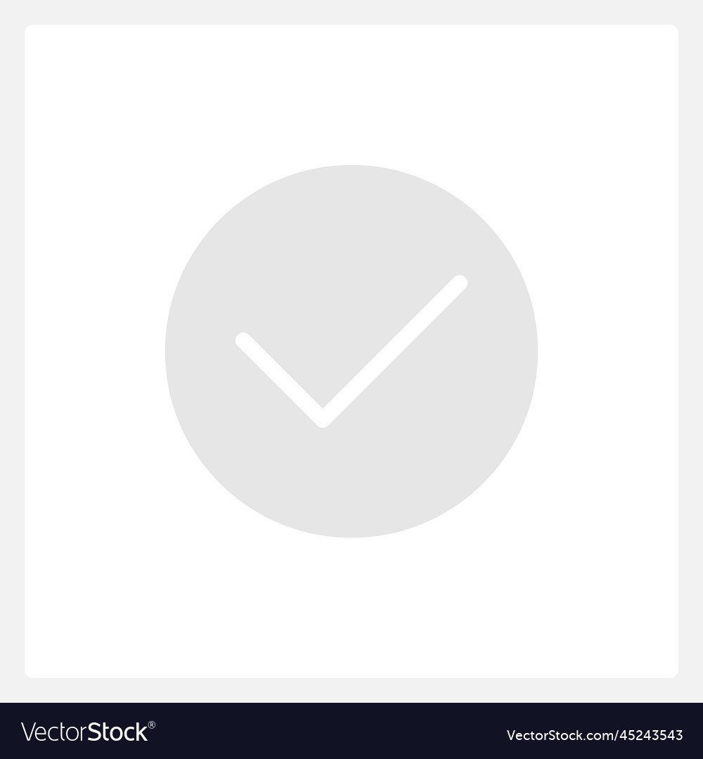Disabled Confirm Button Ui Element Template Vector Image