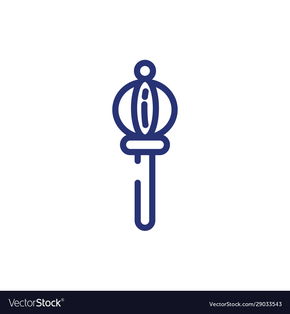 Isolated king scepter design Royalty Free Vector Image Isolated king scepter design Royalty Free Vector Image