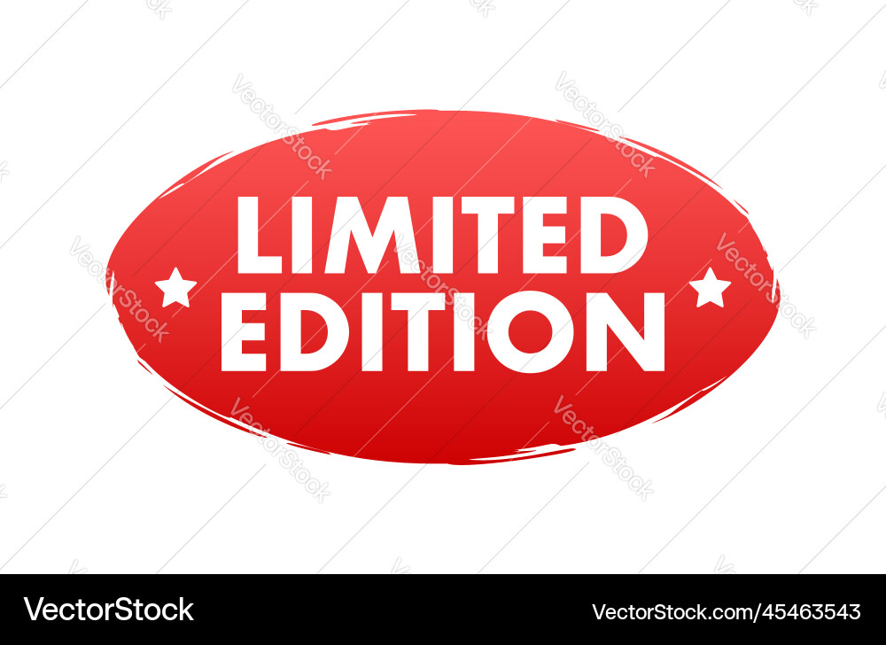 Limited edition sign label stock Royalty Free Vector Image