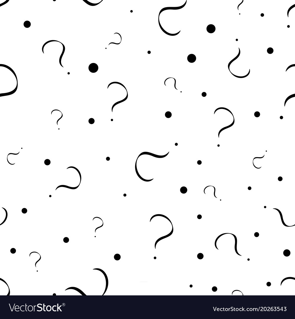 Question marks or interrogation pattern Royalty Free Vector