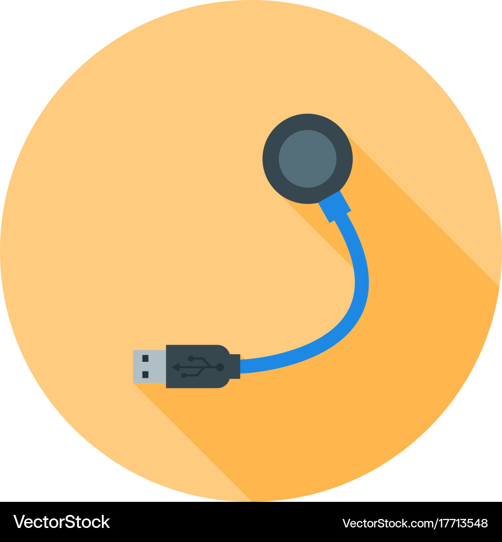 Charger cable Royalty Free Vector Image - VectorStock