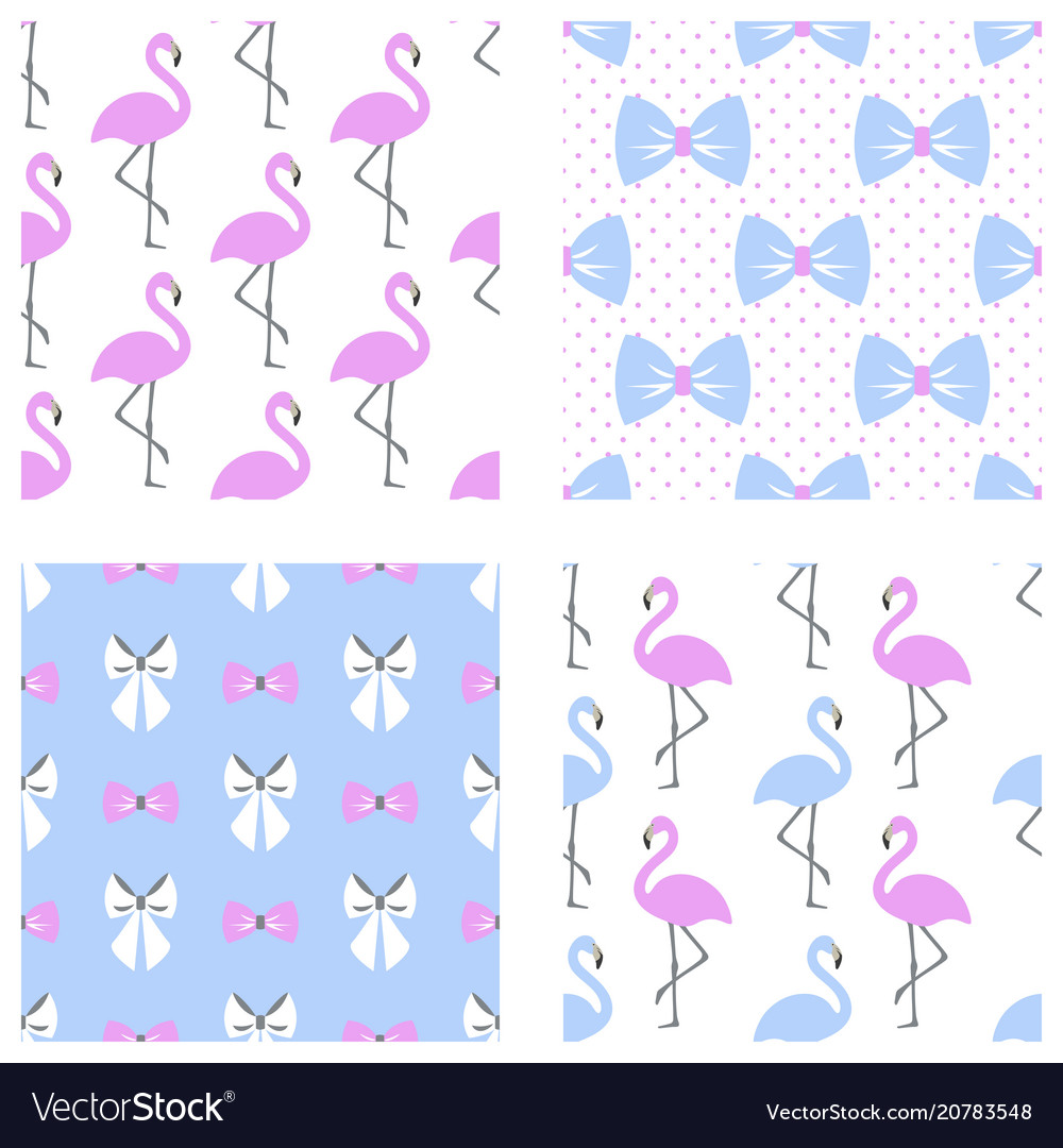 Flamingo seamless pattern Royalty Free Vector Image