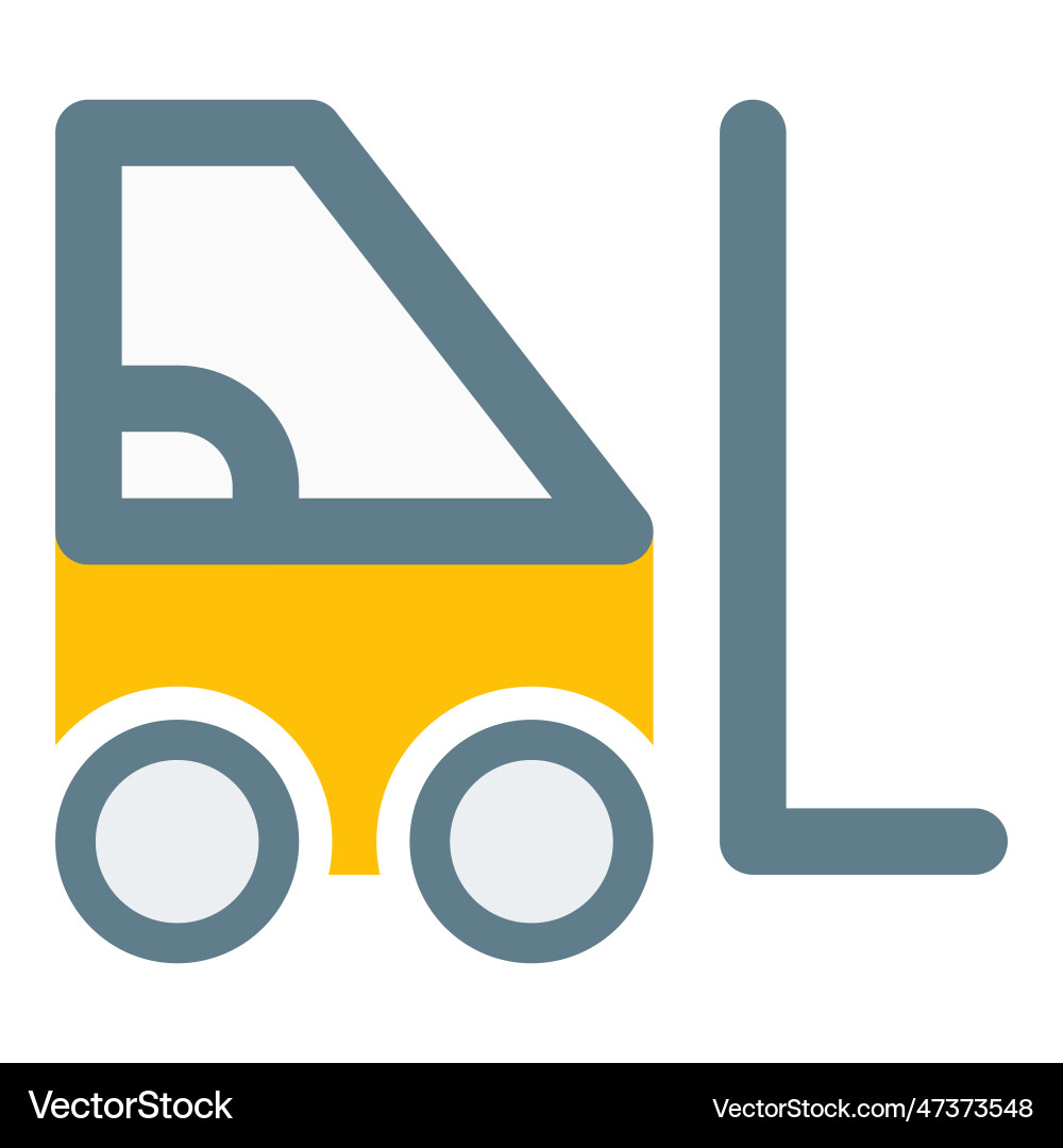 Forklift used to lift and move materials Vector Image
