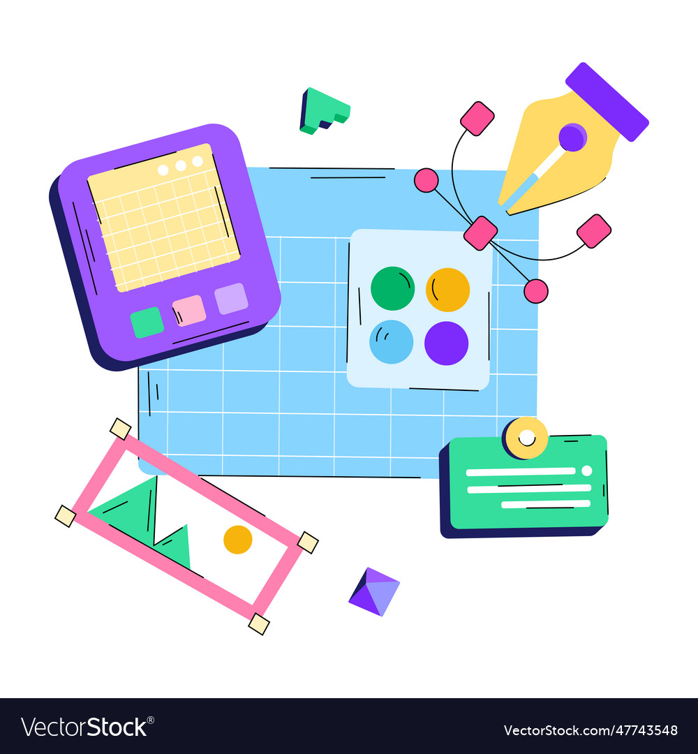Path tool Royalty Free Vector Image - VectorStock