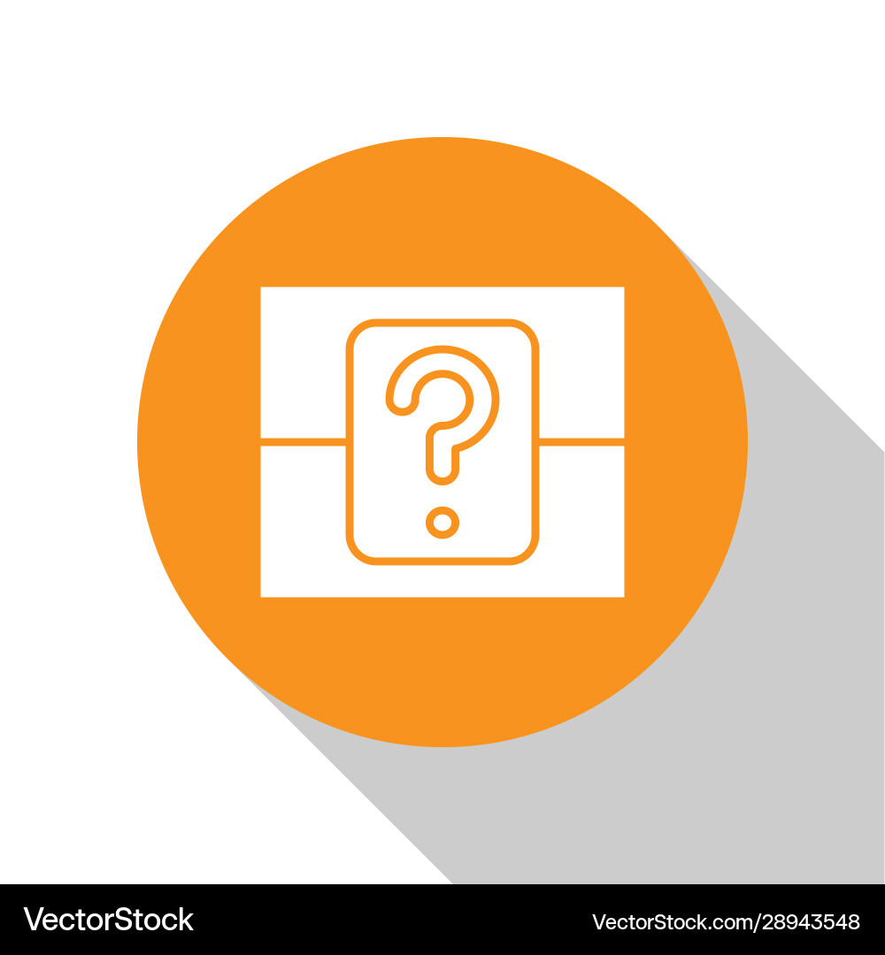 White mystery box or random loot box for games Vector Image