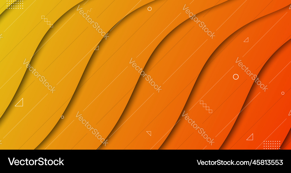 Orange color background abstract minimalist Vector Image