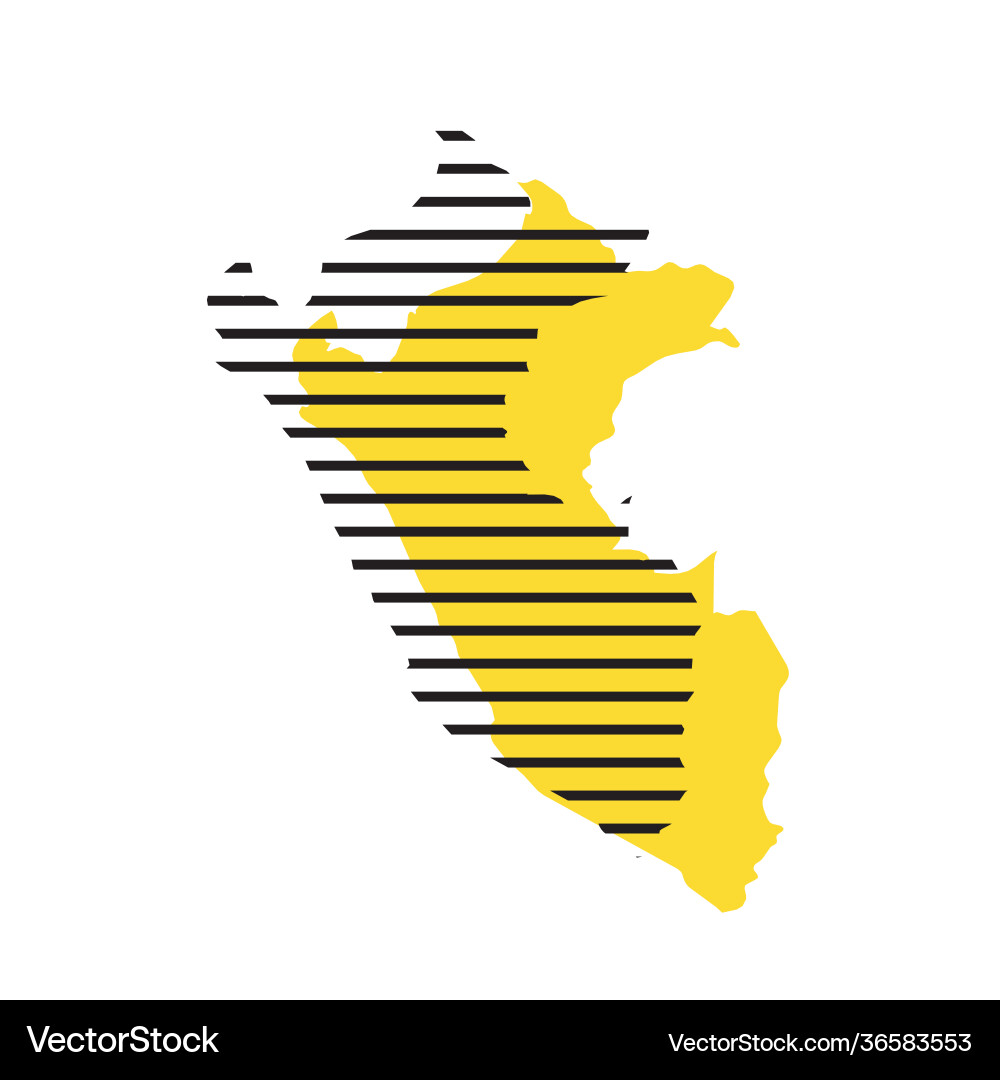 Peru - country silhouette Royalty Free Vector Image