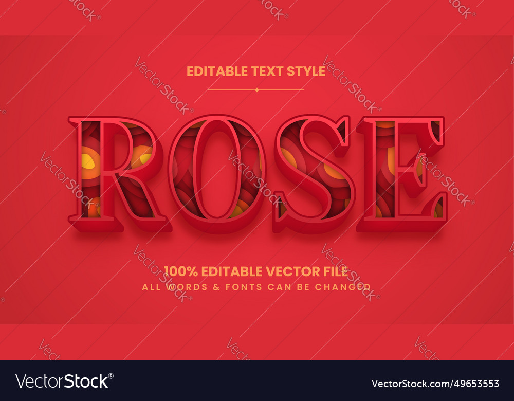 Text effect template Royalty Free Vector Image