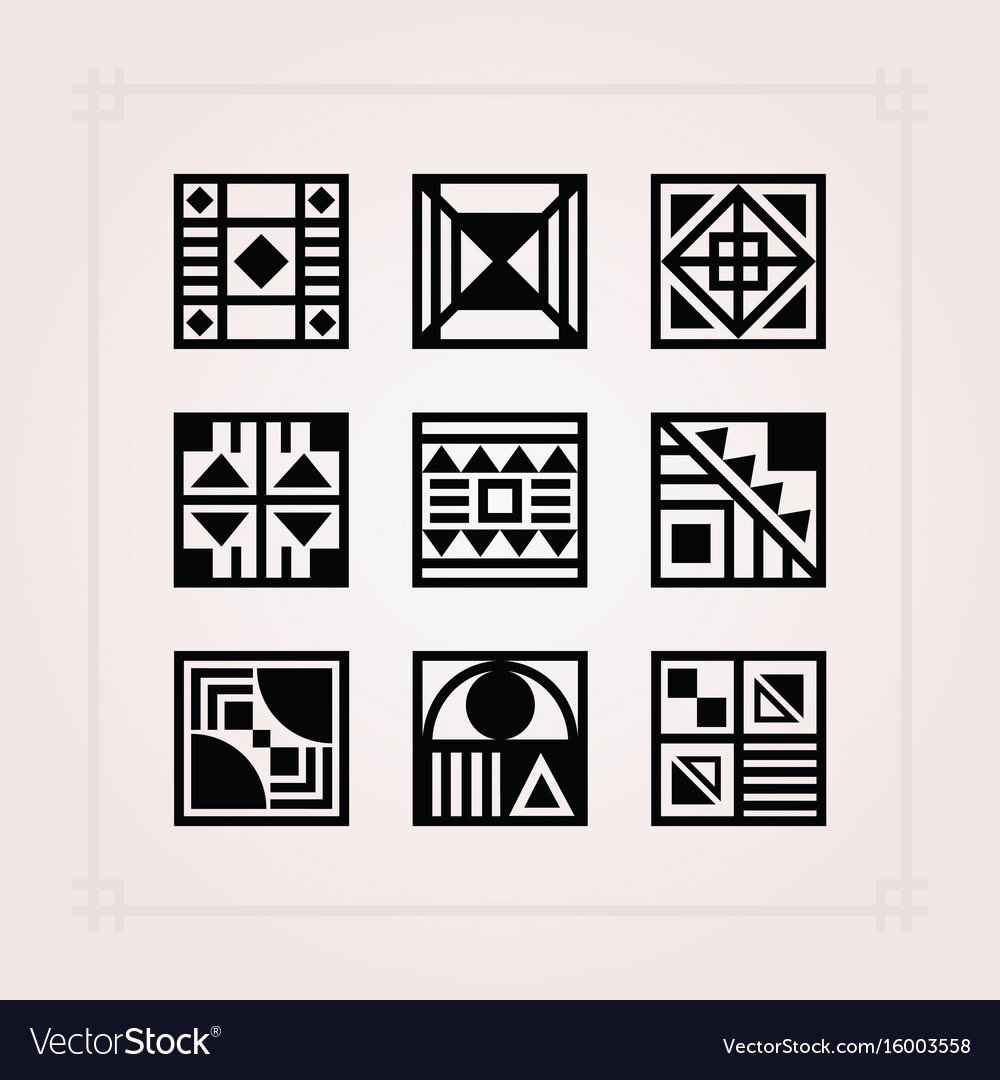 Unleash Your Creativity With Geometric Design In Square Tips And