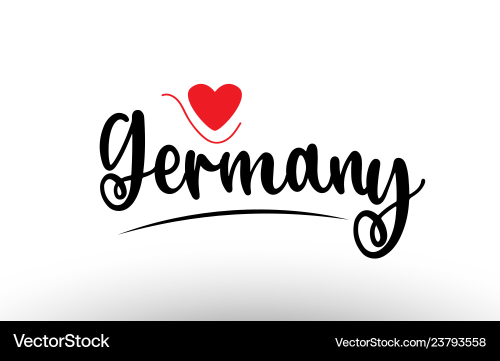 Germany country text typography logo icon design Vector Image