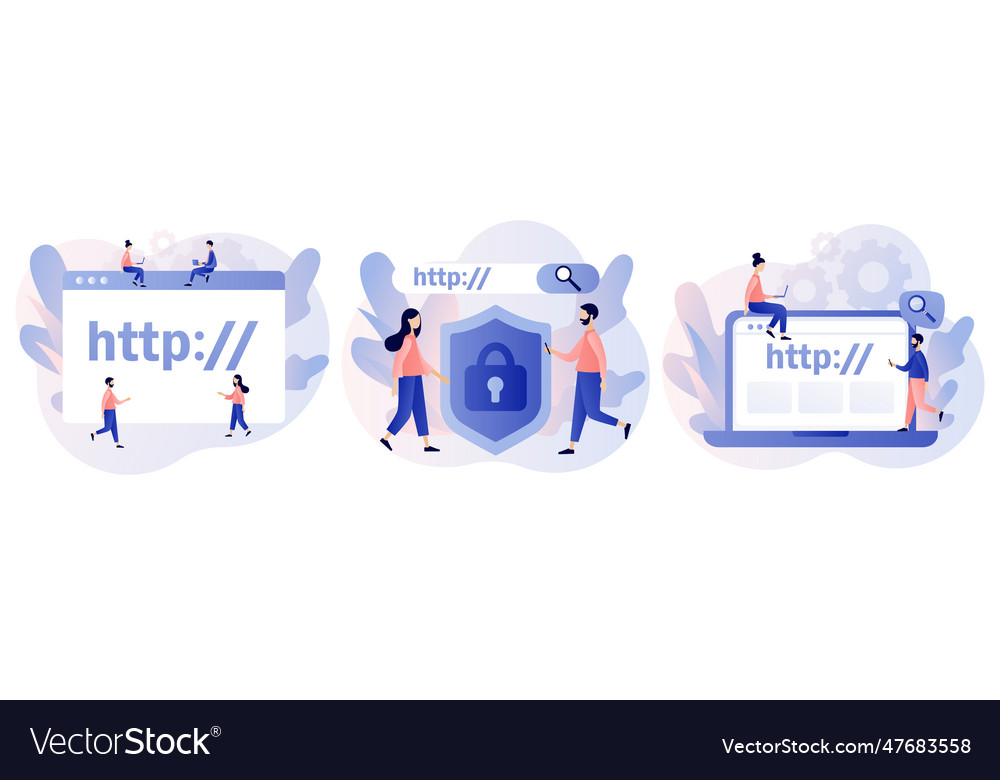 Hypertext transfer protocol concept http data web Vector Image Hypertext transfer protocol concept http data web Vector Image