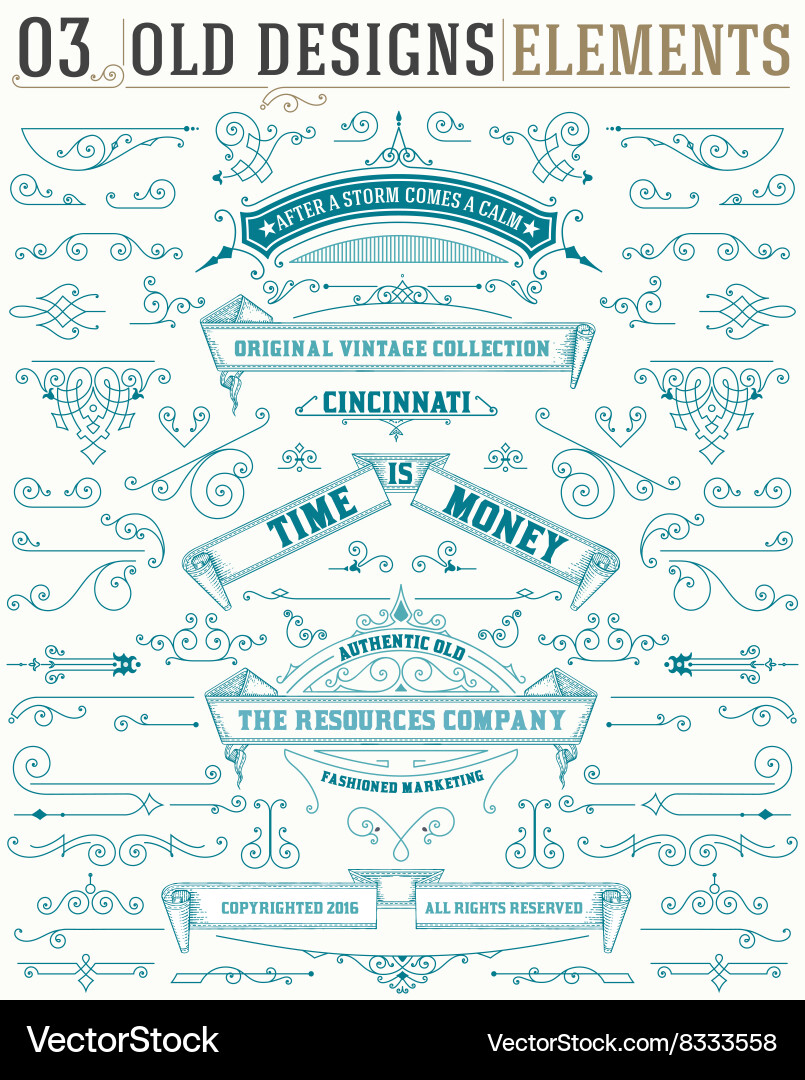 Set of elements and banners layered Royalty Free Vector