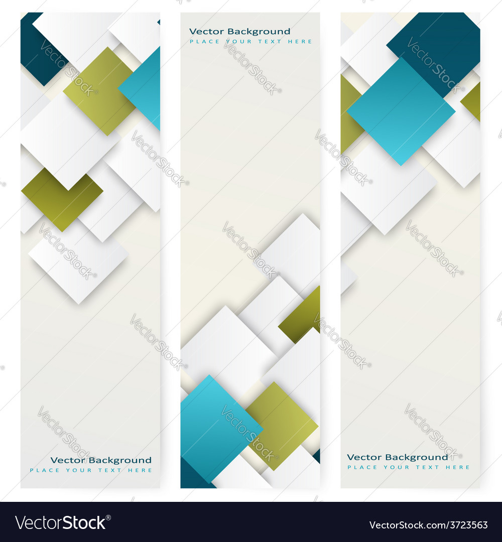 Abstract template vertical banner Royalty Free Vector Image