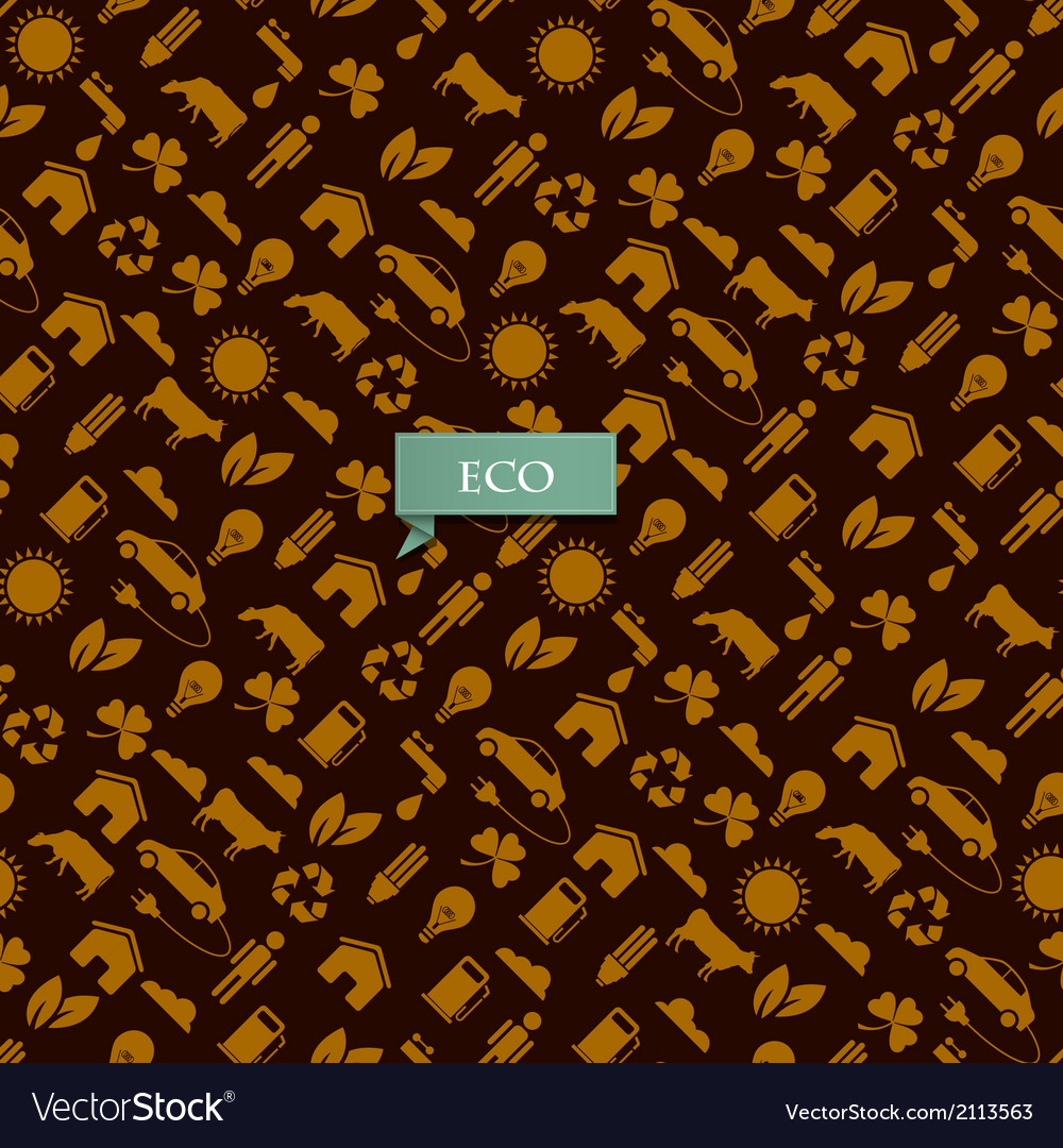 Eco pattern Royalty Free Vector Image - VectorStock