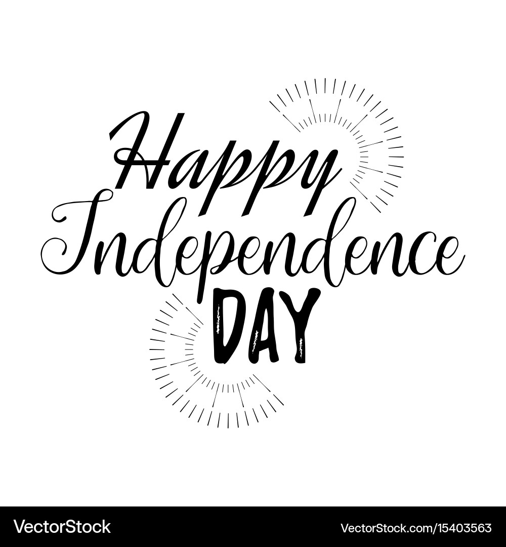 Happy independence day greeting card Royalty Free Vector