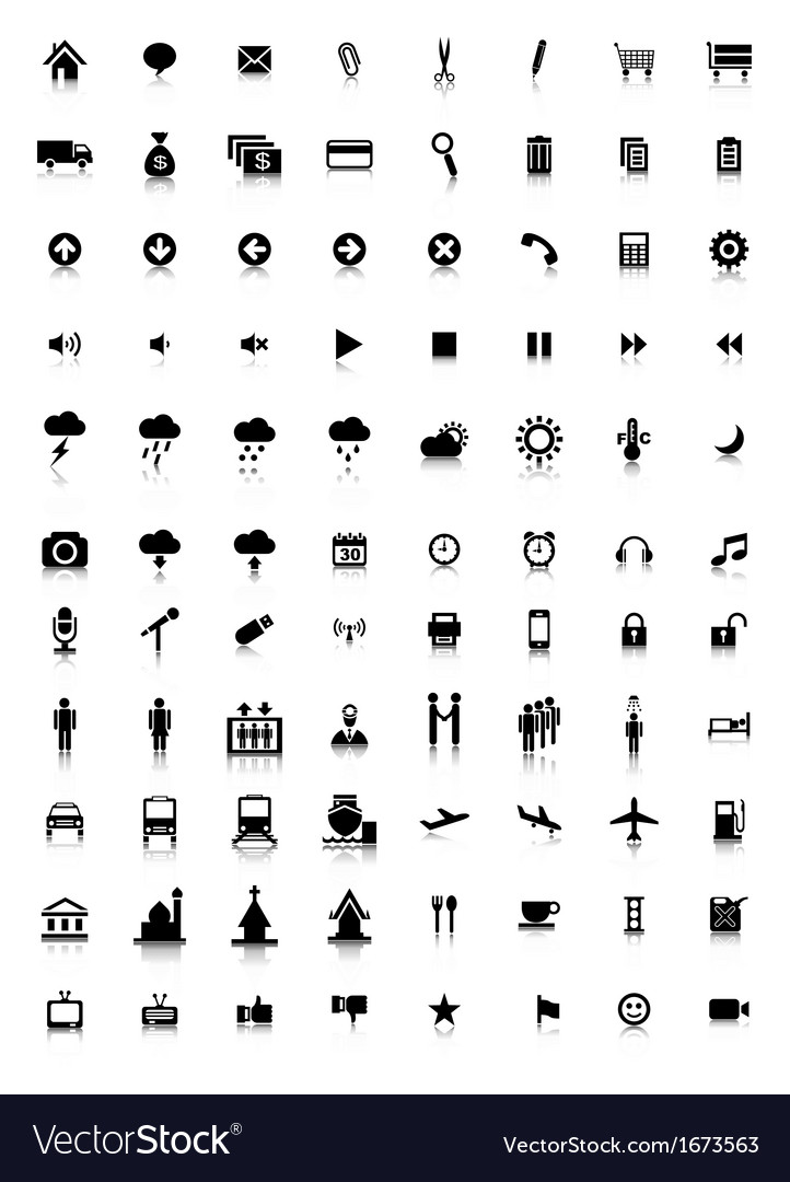 Icon set Royalty Free Vector Image - VectorStock