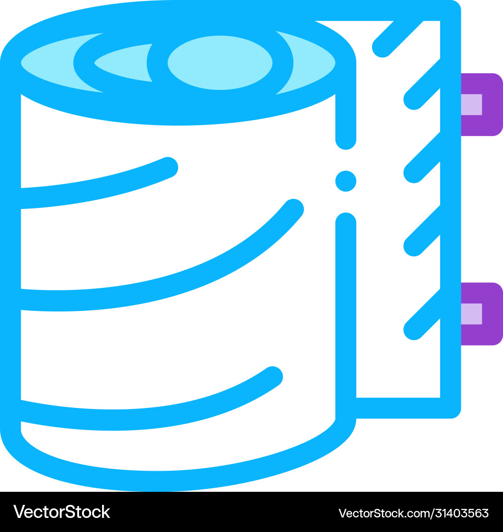 Medical bandage roll icon outline Royalty Free Vector Image