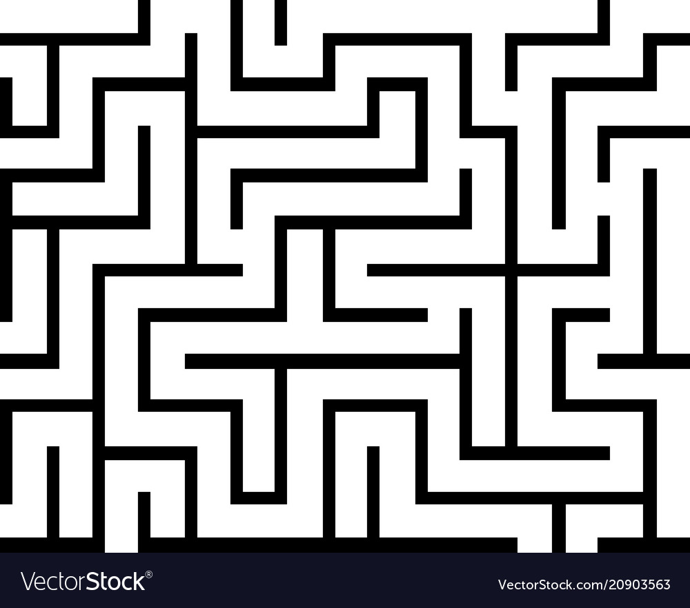 Rectangle maze seamless Royalty Free Vector Image