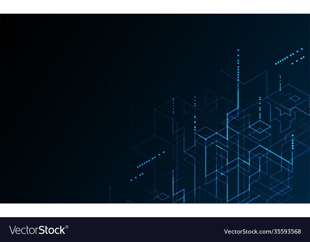 Digital technology and engineering background Vector Image