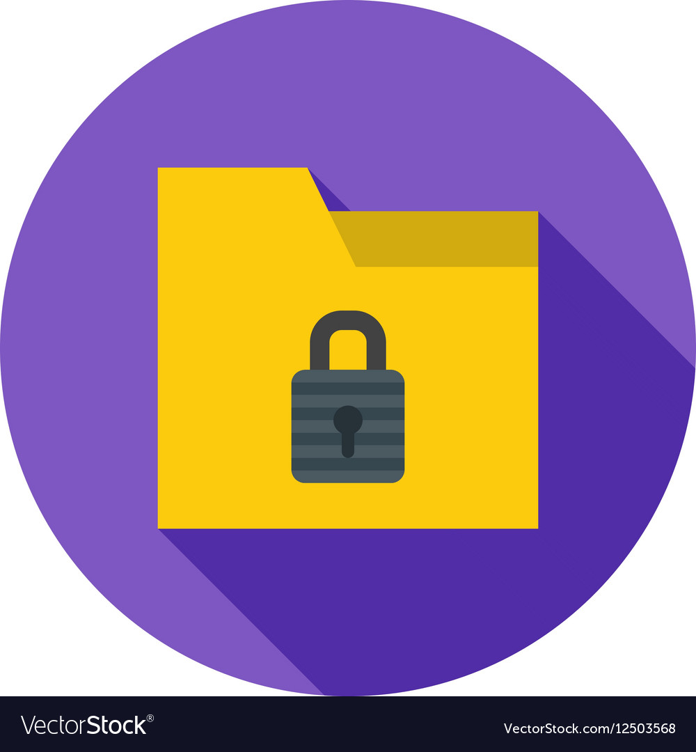 Locked folder Royalty Free Vector Image - VectorStock