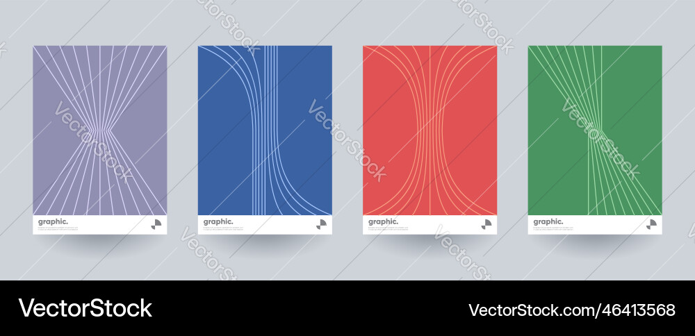 Modern minimal brochure cover templates Royalty Free Vector