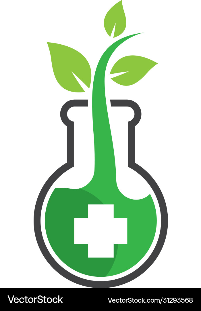 Natural lab logo icon Royalty Free Vector Image