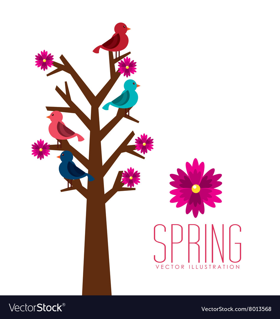 Spring season design Royalty Free Vector Image