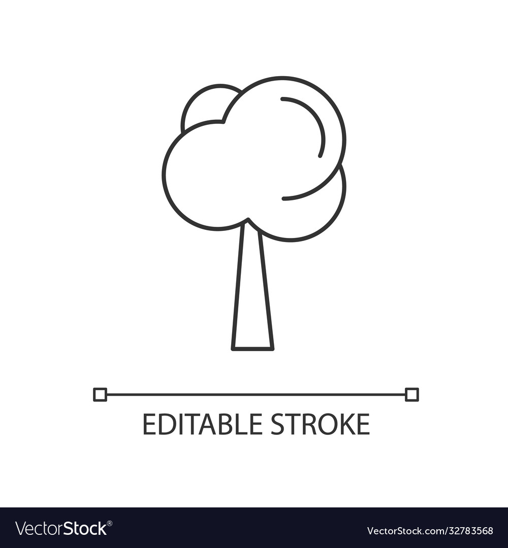 Tree linear icon Royalty Free Vector Image - VectorStock