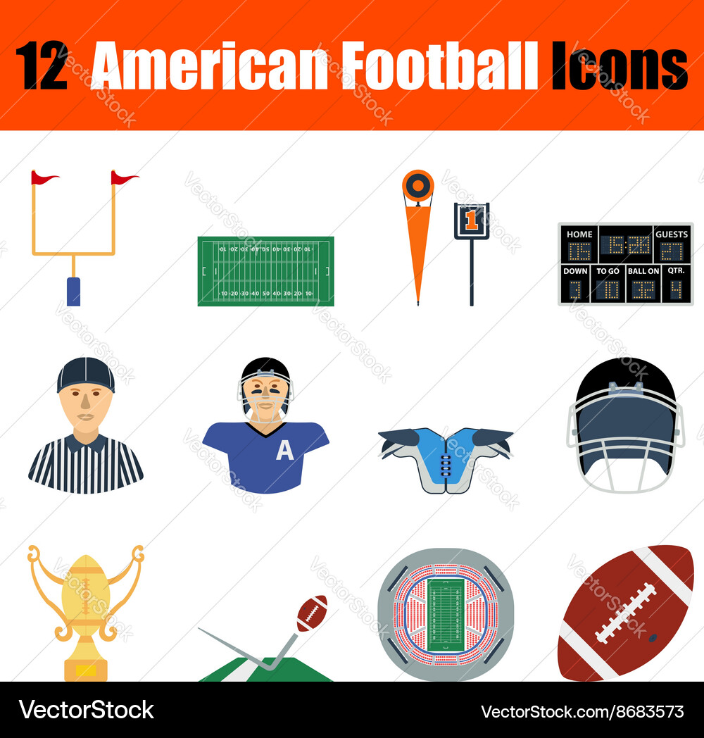 American football icon Royalty Free Vector Image