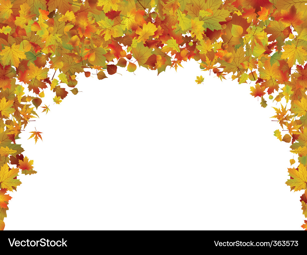 Background of autumn leaves Royalty Free Vector Image