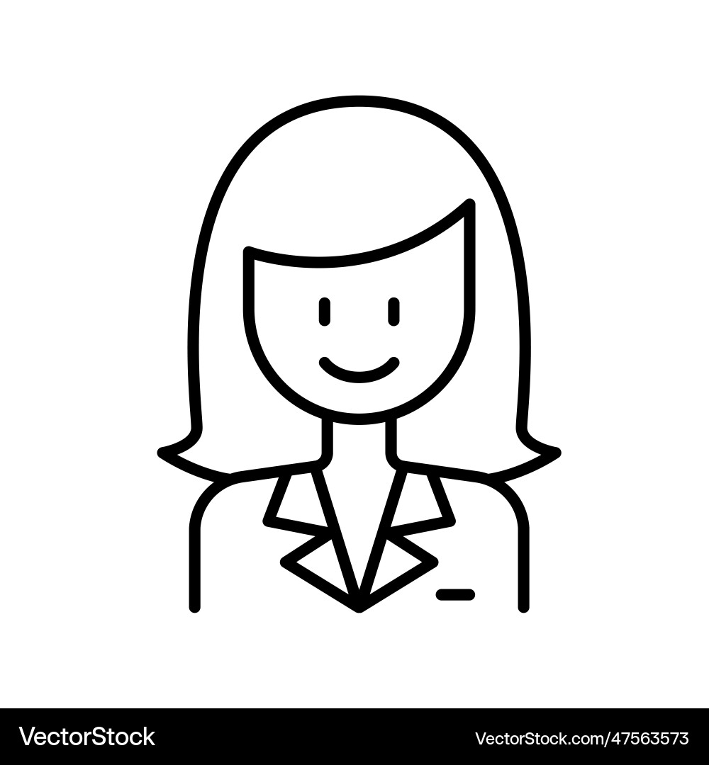 Business woman icon Royalty Free Vector Image - VectorStock