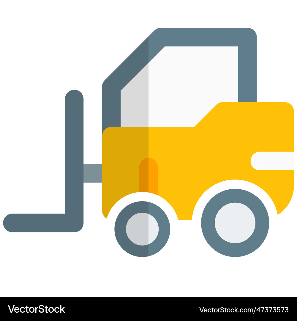 Forklift a powered industrial truck Royalty Free Vector