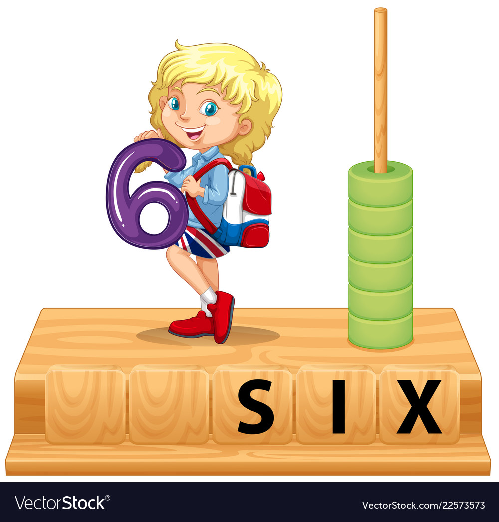 Math abacus number six Royalty Free Vector Image Math abacus number six Royalty Free Vector Image