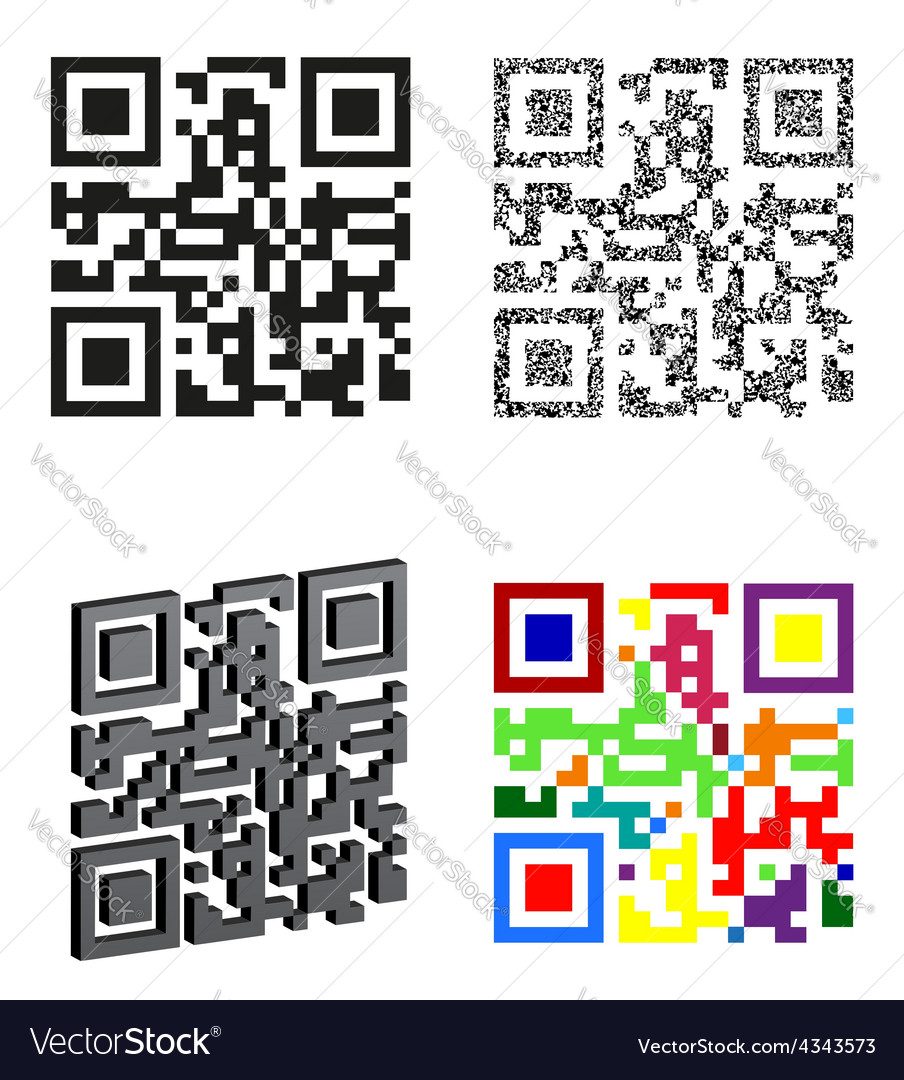 Qr code 05 Royalty Free Vector Image - VectorStock