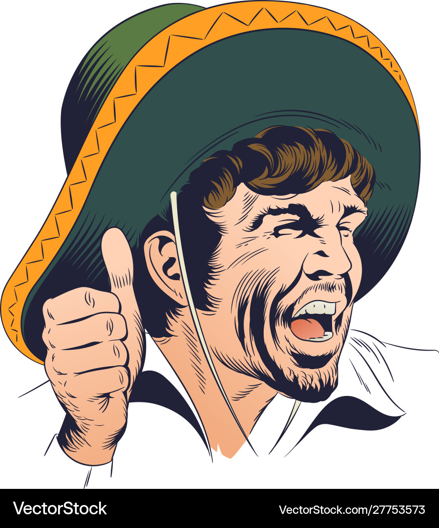 Stock western villain Royalty Free Vector Image